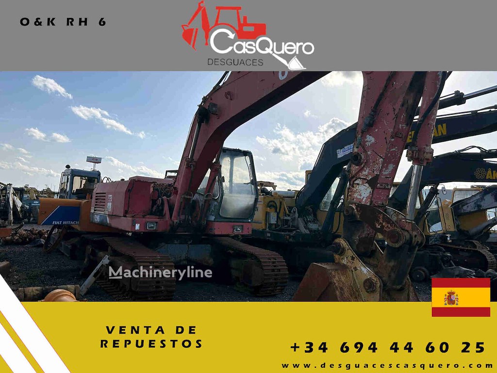 O&K RH6 bager guseničar po rezervnim delovima