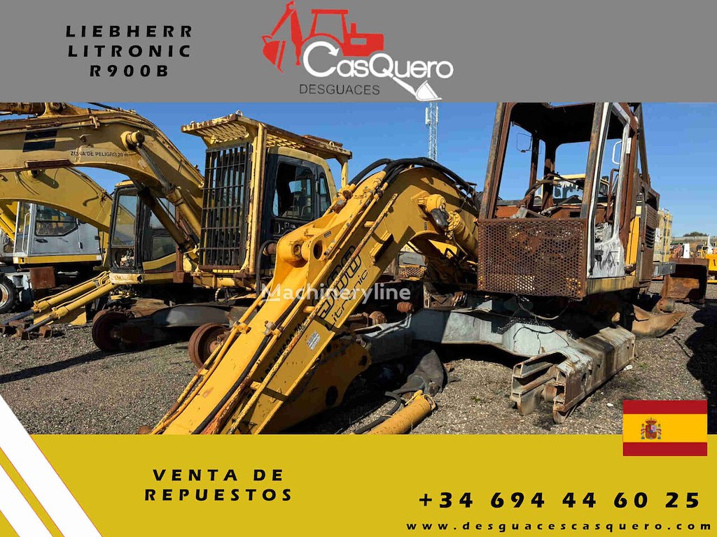 Liebherr LITRONIC R900B bager guseničar po rezervnim delovima