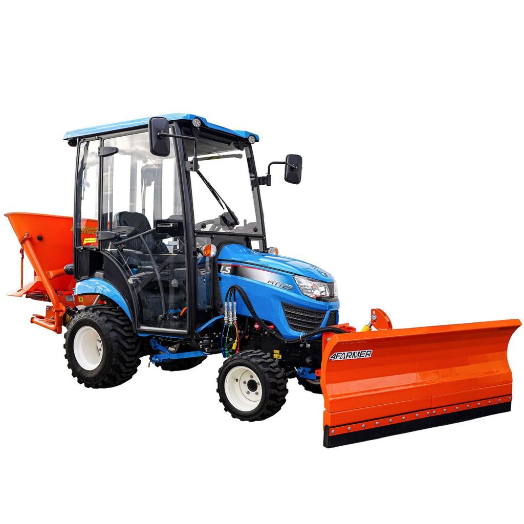 LS Tractor MT1.25 4x4 - 24.7 KM / CAB / IND + pług prosty 150 cm 4F traktor točkaš