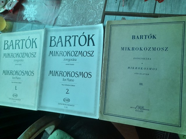 Bartok, Mikrokosmos for piano 1-3