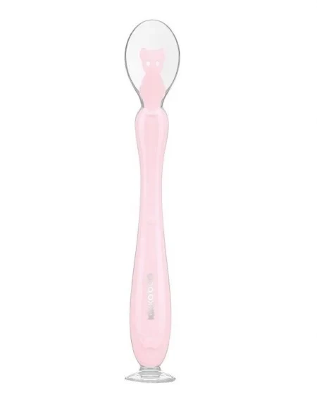 Kikka Boo Silikonska kašičica sa vakumom 1 kom pink KKB40108
