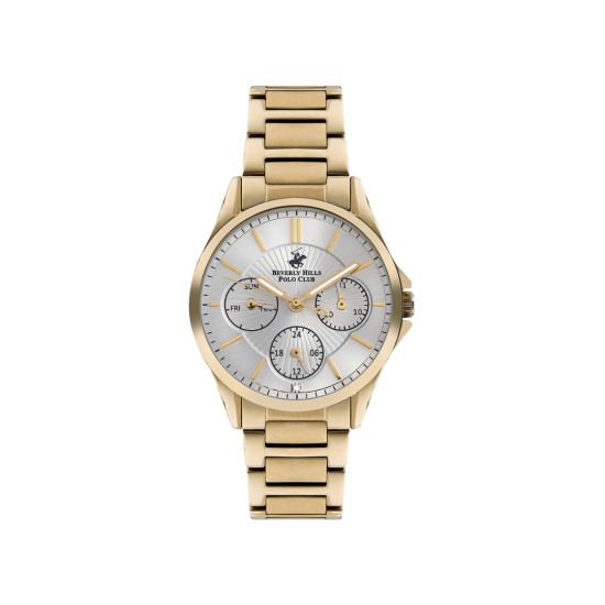 Beverly Hills Polo Club BP3192C.130 ženski sat Multifunction Gold Tone Stainless Steel Sunray White Dial 36mm