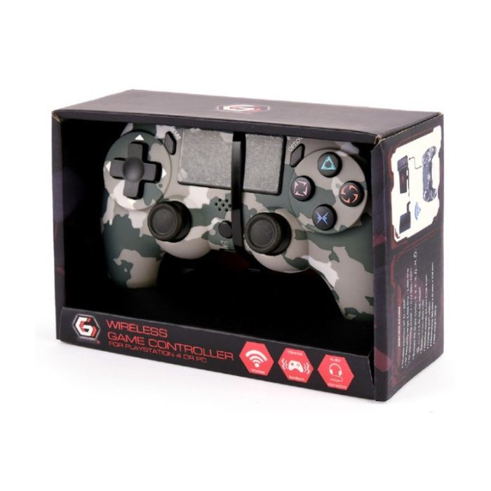 JPD-PS4BT-01-CM Gembird PC/PS4 Bezicni gamepad sa dvostrukom vibracijom, Camo