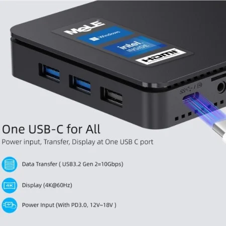 Mele overclock 4c 82p win11 pro Mini pc ( 56912 )