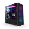 NZXT H5 Flow RGB, Mid-Tower ATX Case with Tempered Glass, E-ATX support, 1xF360 RGB Core (3x120mm) front fan / 1x 120mm F120Q rear fan, black (CC-H52FB-R1)