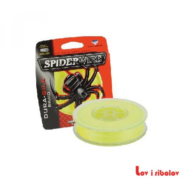 Upredena struna Spider Dura-Silk 150m 0.18mm HI-Yellow