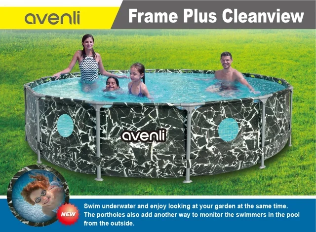 Avenli Frame Plus Round Clearview bazen 427x84cm