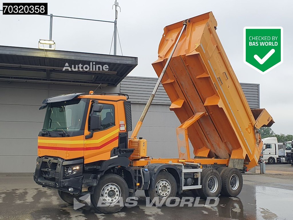 Renault K 480 8X4 16m3 tipper Steel suspension Big-Axle Optibrake+ Euro kiper