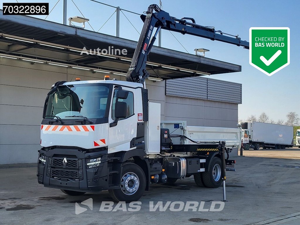 Novi Renault C 430 4X2 NEW! HIAB X-Hiduo 138 Crane 6m3 Dautel 3-Side tipper E kiper