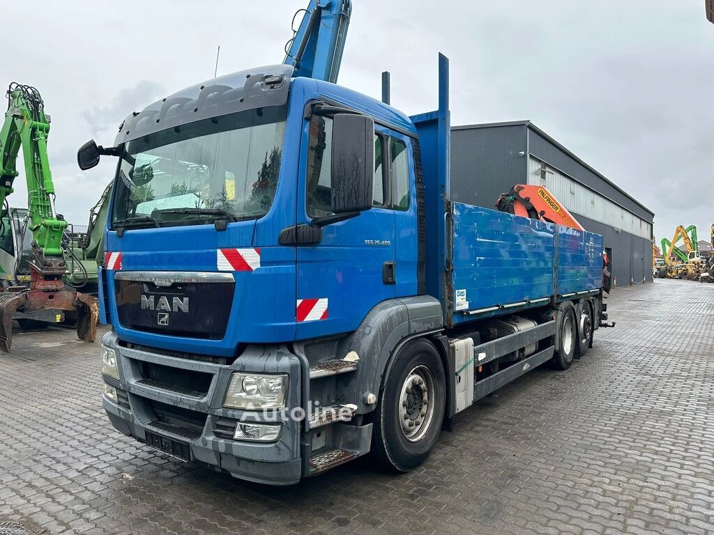 MAN TGS 26.400 / AC kamion s ravnom platformom