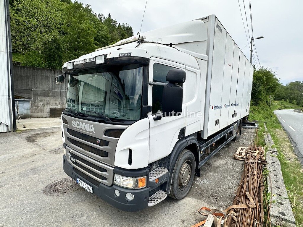 Prodaje se Scania P 280 DB skapbil m/løftelem – EU 12/2026 – servicehistorikk – kl kamion furgon na aukciji