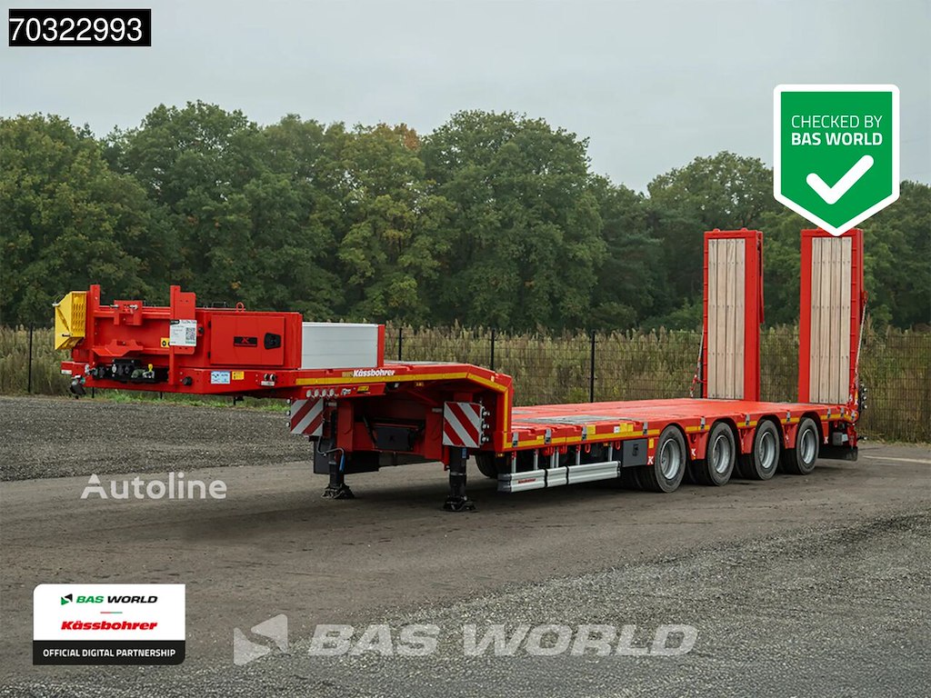 Nova Kässbohrer LB4E 3 axles Extendable Ramps! 1x Lift 3x Steering Axle poluprikolica sa niskom platformom