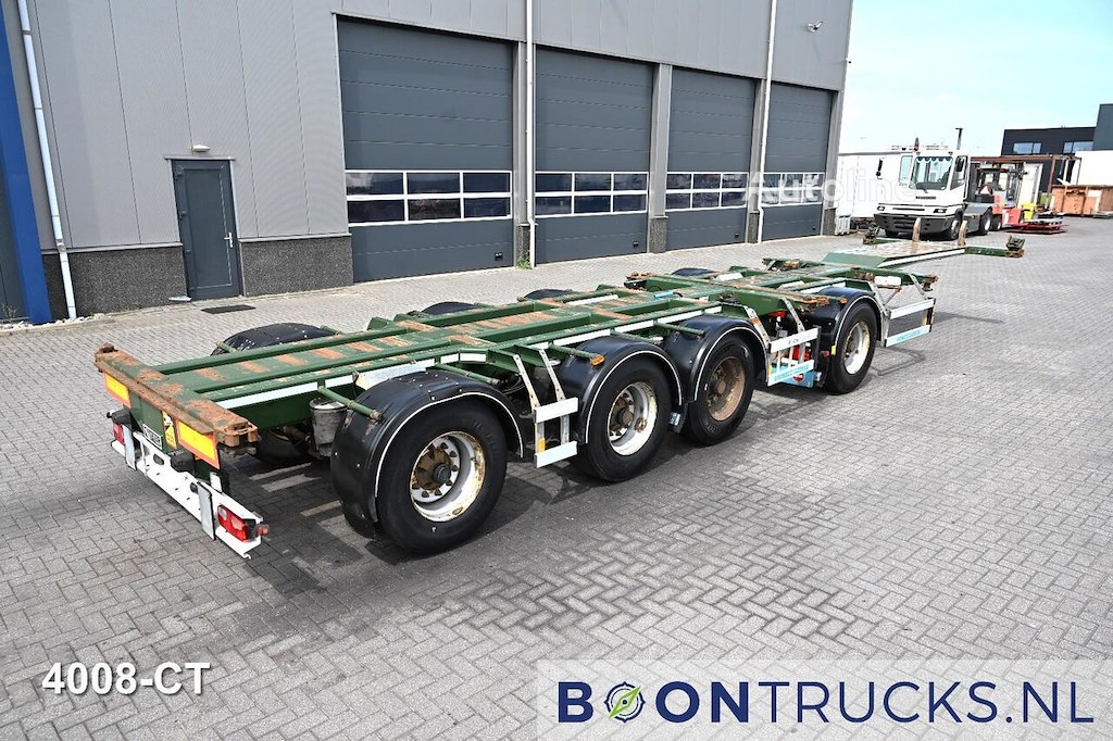 D-Tec CT-43-04D COMBITRAILER | 2x20-30-40-45ft HC * STEERING AXLE * LI poluprikolica za prevoz kontejnera