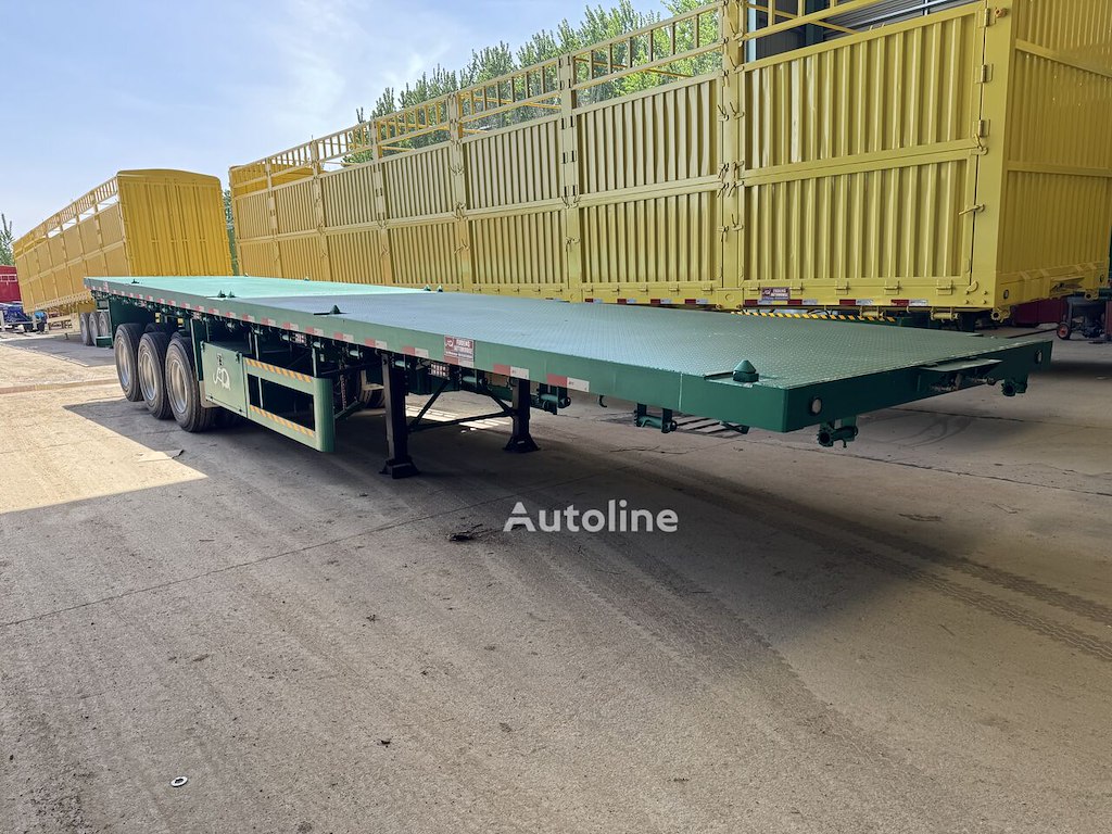 Nova Fudeng 3 axle 40ft Container Flatbed Trailer poluprikolica platforma