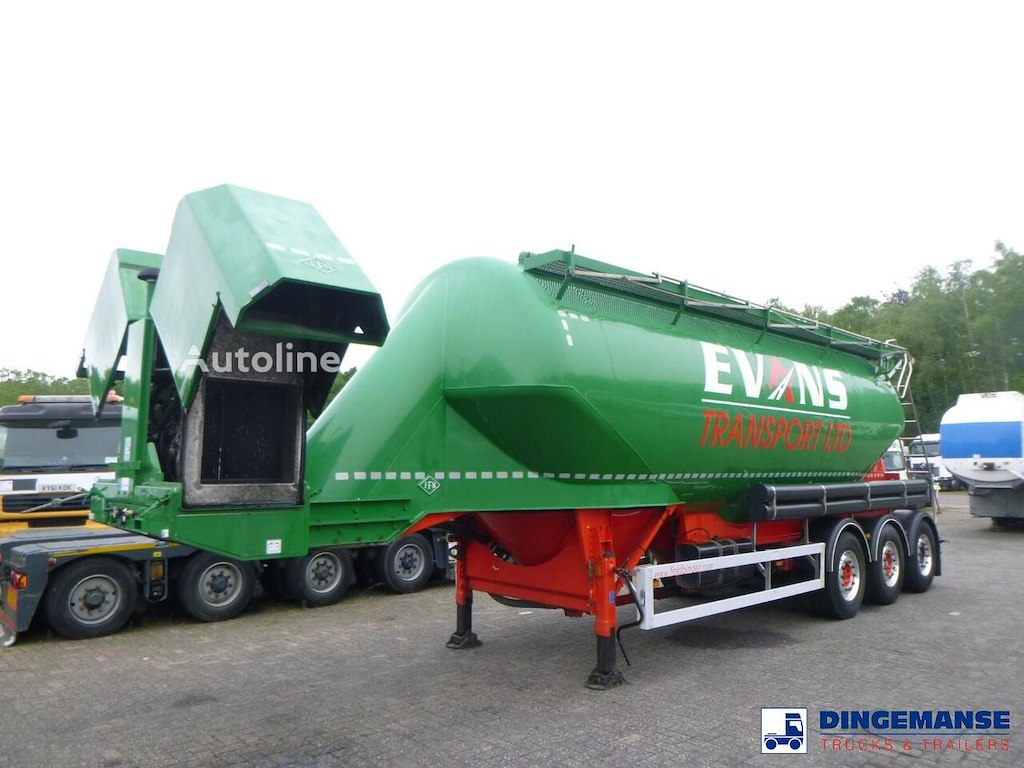 Feldbinder Powder tank alu 40 m3 + engine/compressor cisterna za prevoz cementa