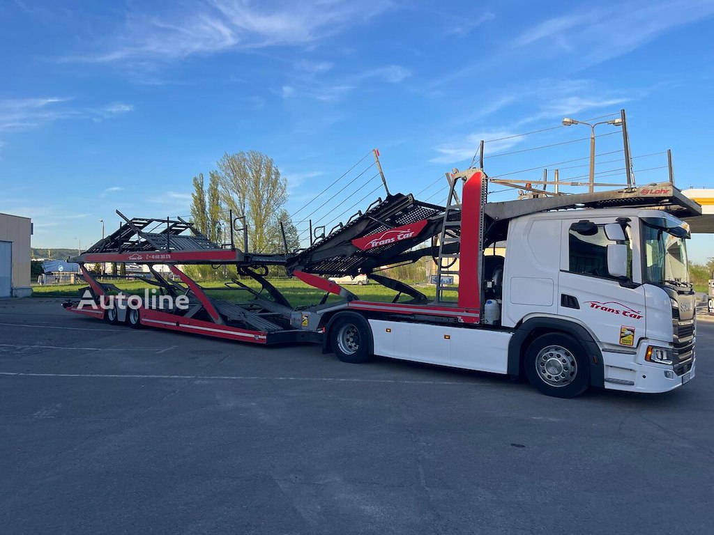 Scania P500 autotransporter + prikolica autotransportera