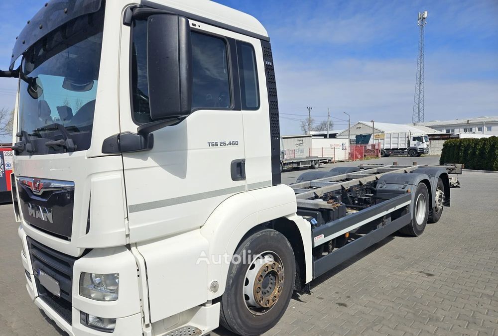 MAN TGS 26.460 vozilo za prevoz kontejnera