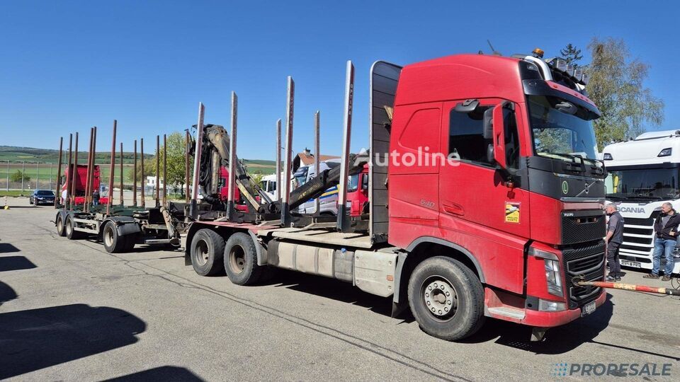 Volvo FH 540 6x4 EURO 6 - lesnická nástavba + hydraulický jeřáb TAJFUN kamion za prevoz drva