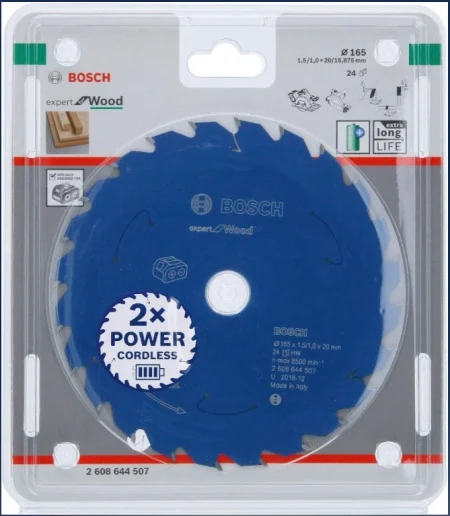 Bosch Expert for Wood list kružne testere za akumulatorske testere 165x1.5/1x20 T24 ( 2608644507 )