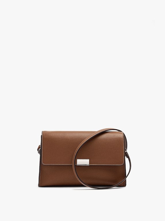 PLAIN CROSSBODY BAG WITH FLAP