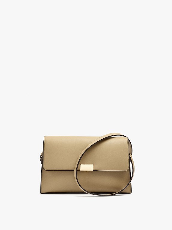 PLAIN CROSSBODY BAG WITH FLAP