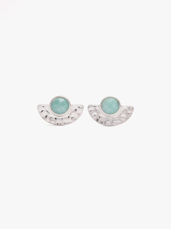 FAN EARRINGS WITH STONES