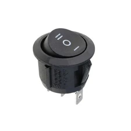 Proelektronic Okrugli crni prekidač 21mm, 3pola/3pina ( PREKID-12A03 )