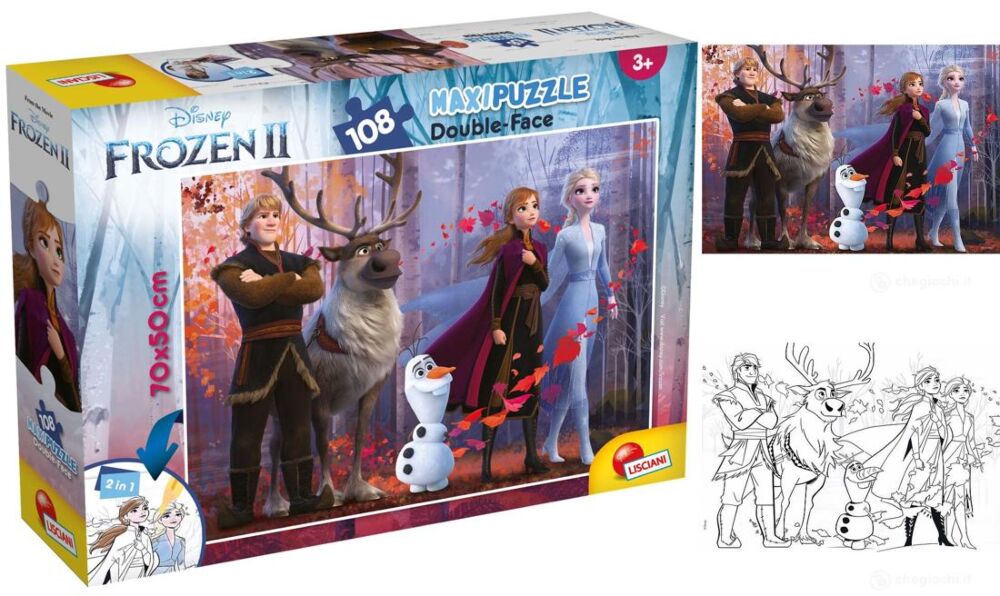 LISCIANI PUZZLE SLOŽI I OBOJI 108 KOM - FROZEN II