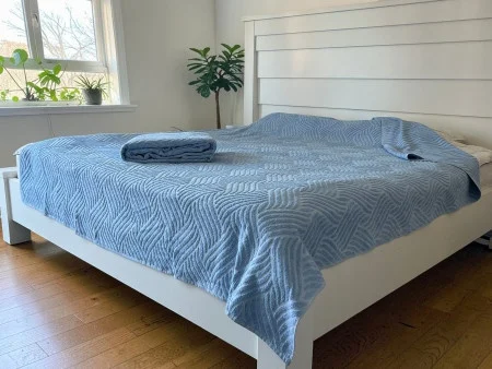 Letnji frotirni prekrivač - Sara - 200x240cm Plava boja ( VLK000547-Saraplava )