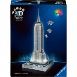 Ravensburger 3D puzzle Empire State Building sa svetlom RA12008026