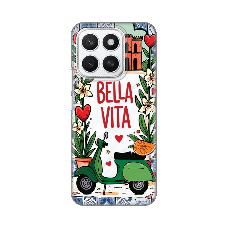Silikonska futrola print Skin za Huawei Honor X8c Bella Vita
