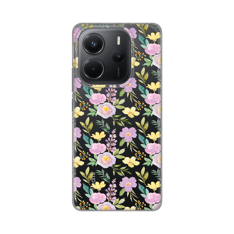 Silikonska futrola print Skin za Xiaomi Redmi Note 14 4G (SRB) Soft Flowers
