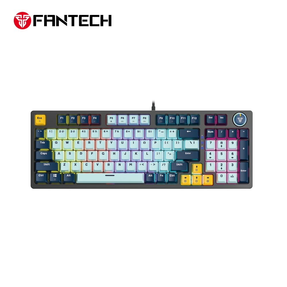 Tastatura Mehanicka Gaming Fantech MK890 RGB Atom MK96 SkyBlue (Rosie switch)