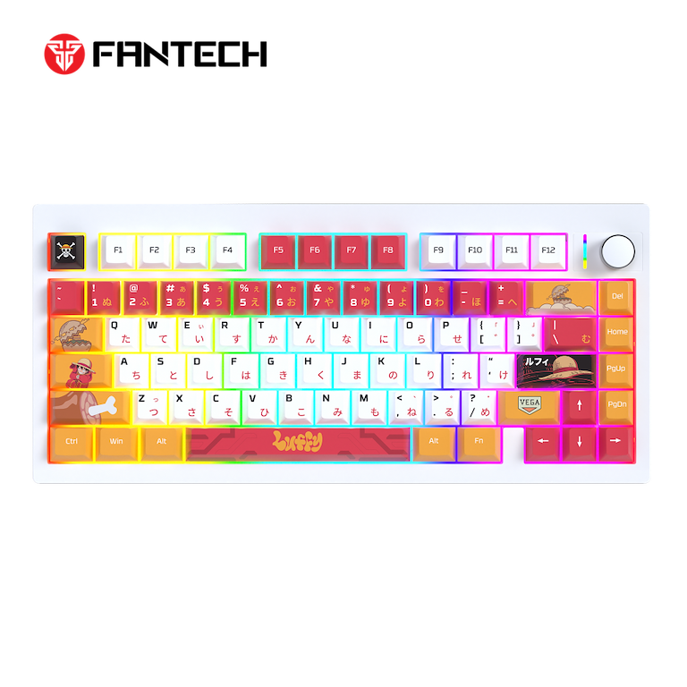 Tastatura Mehanicka Gaming Fantech MK921 Maxfit 8 Wireless ONE PIECE - LUFFY (brown switch)