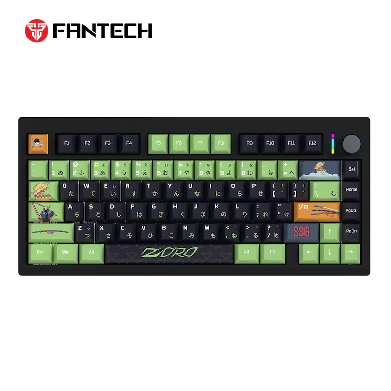 Tastatura Mehanicka Gaming Fantech MK921 Maxfit 8 Wireless ONE PIECE - ZORO (brown switch)