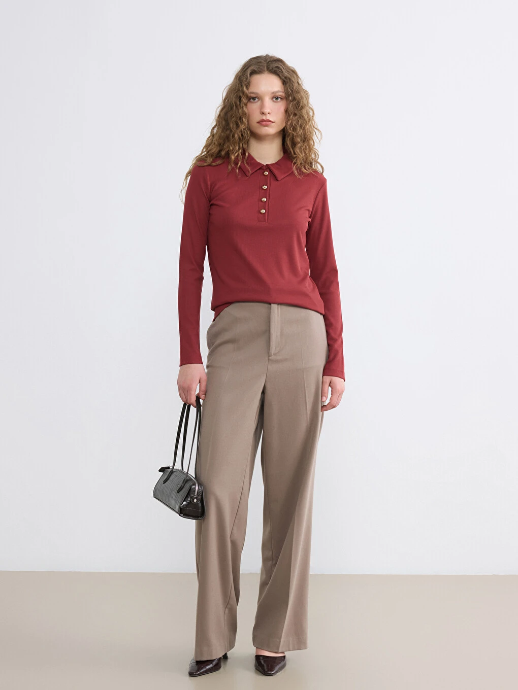 LCW Modest Bordo Majica Žena