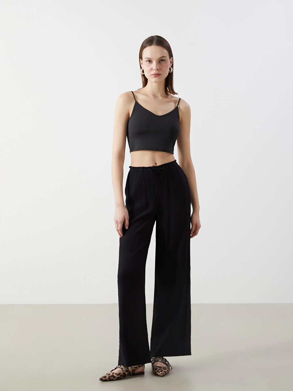 XSIDE V-izrez Jednostavna Sa Bretelama Ženski Crop Top