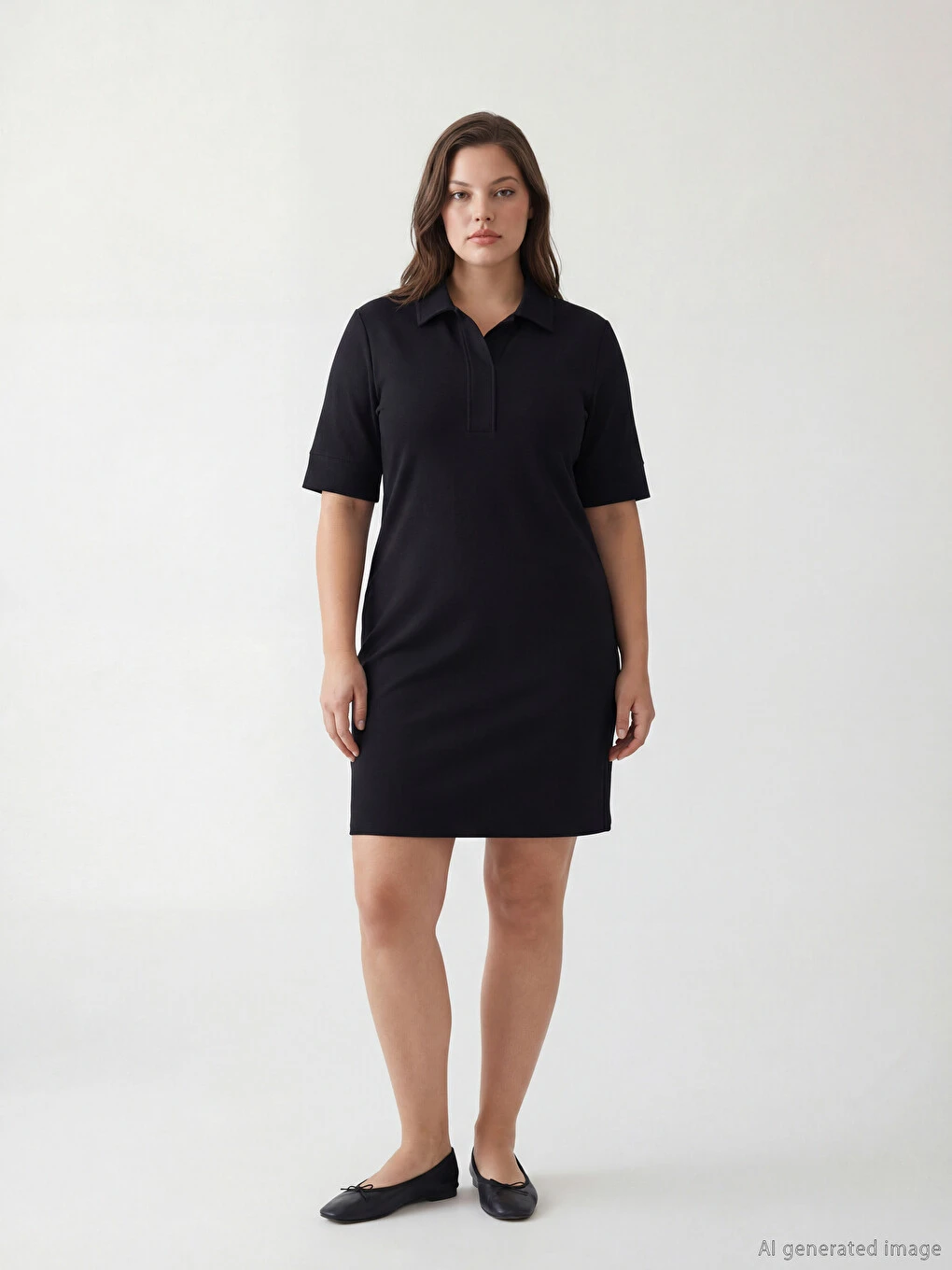 LCW EVERYDAY Mini Haljina Sa Polo Kragnom Od Mekanog Materijala