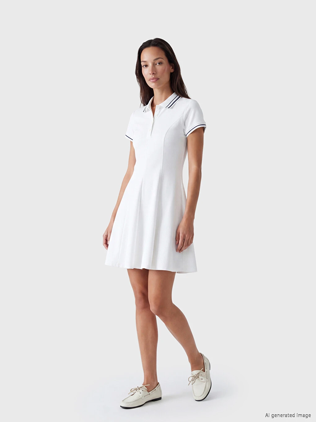 LCW EVERYDAY Mini Haljina Sa Polo Kragnom