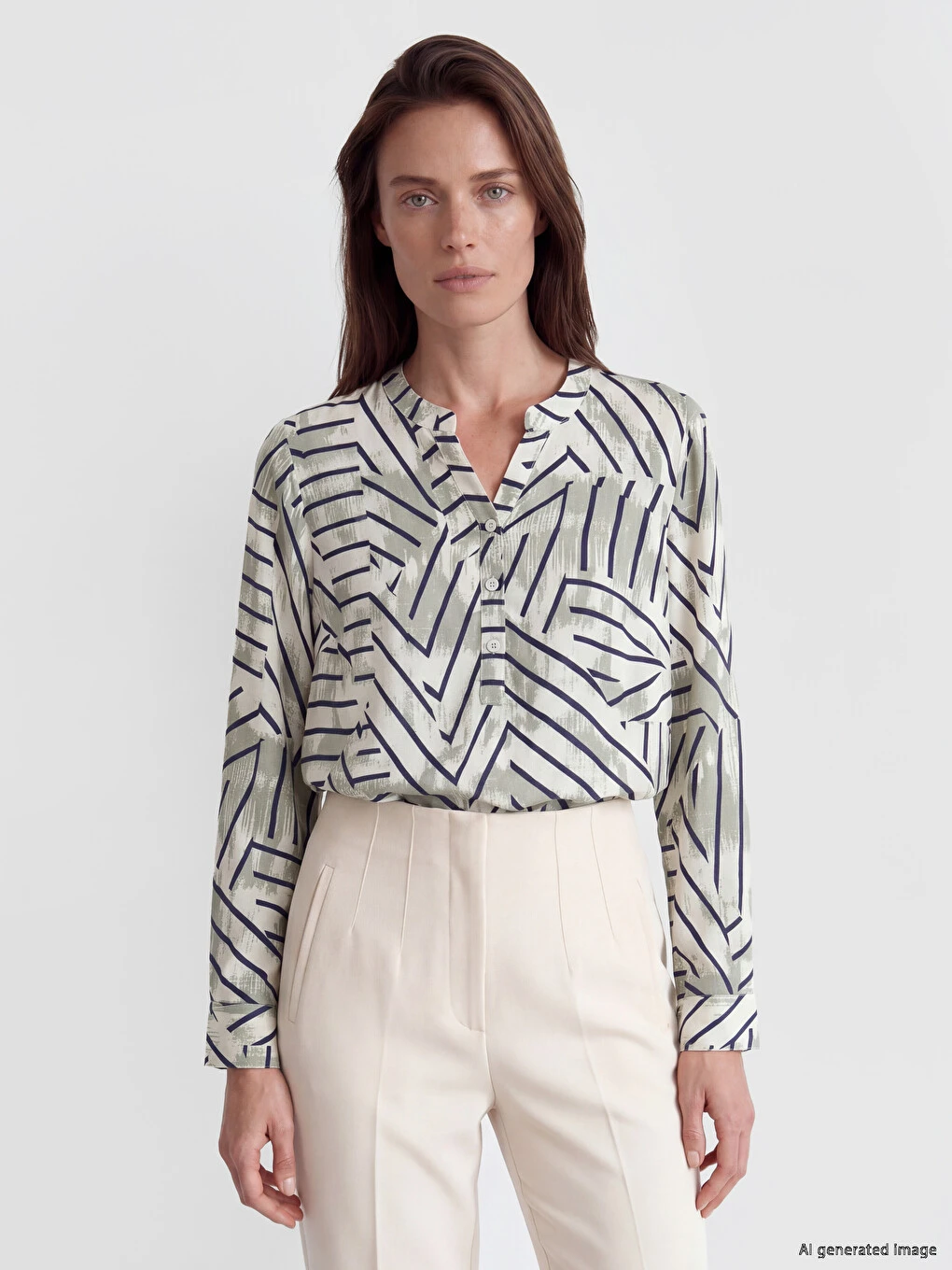 LCW Grace Bluza Sa Okovratnikom I Uzorkom