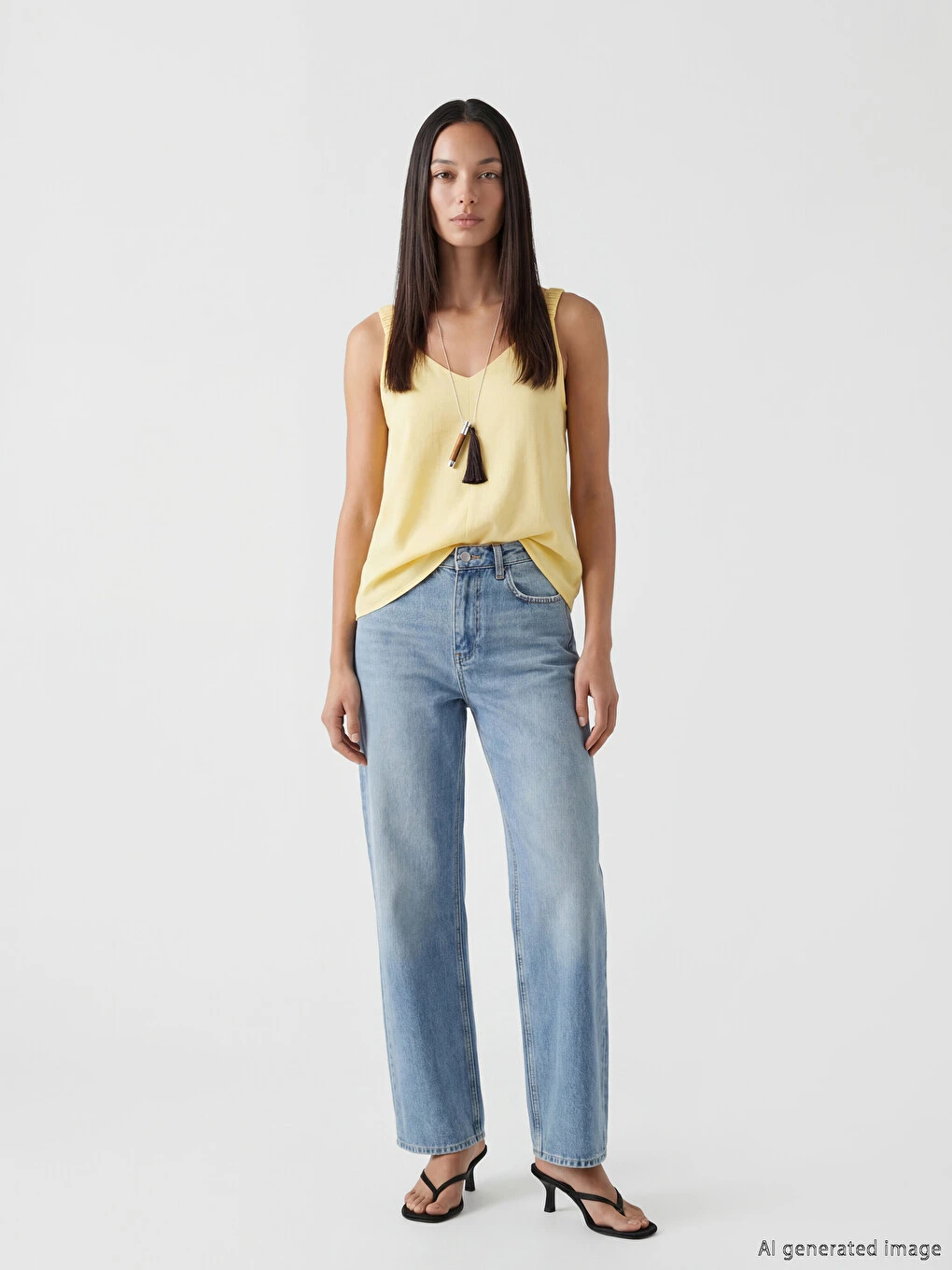 LCW EVERYDAY Bluza Sa V Izrezom, Teksturom I Naborima