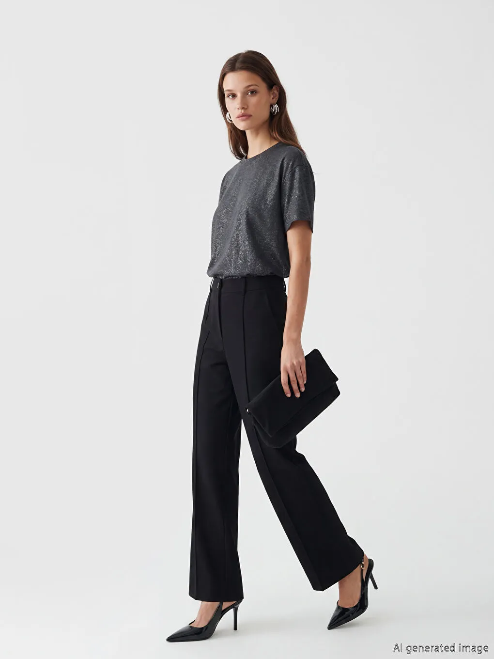 LCW Modest Bluza Sa Okruglim Izrezom Sa Uzorkom