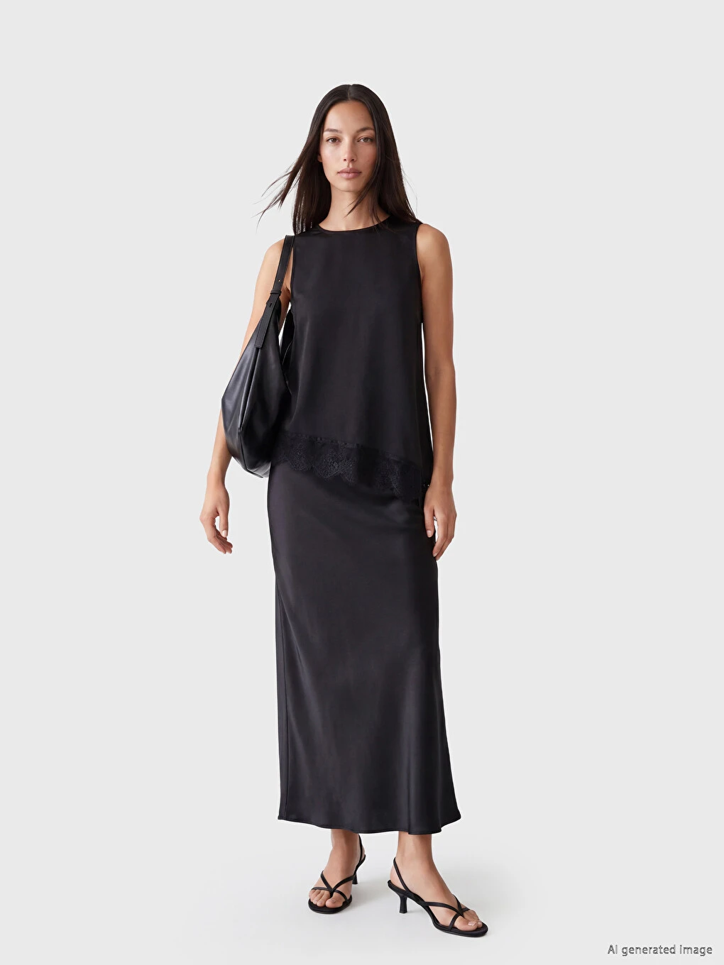 LCW Modest Bluza Sa Okruglim Izrezom I Detaljima Od Čipke
