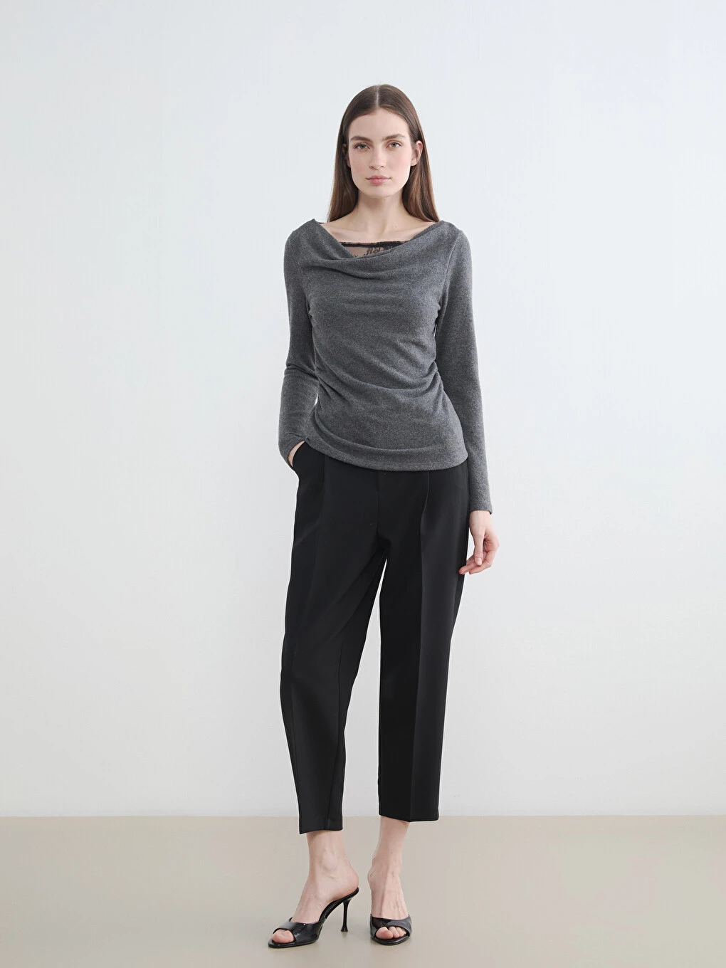 LCW EVERYDAY Bluza Sa Čamastim Izrezom I Naborima