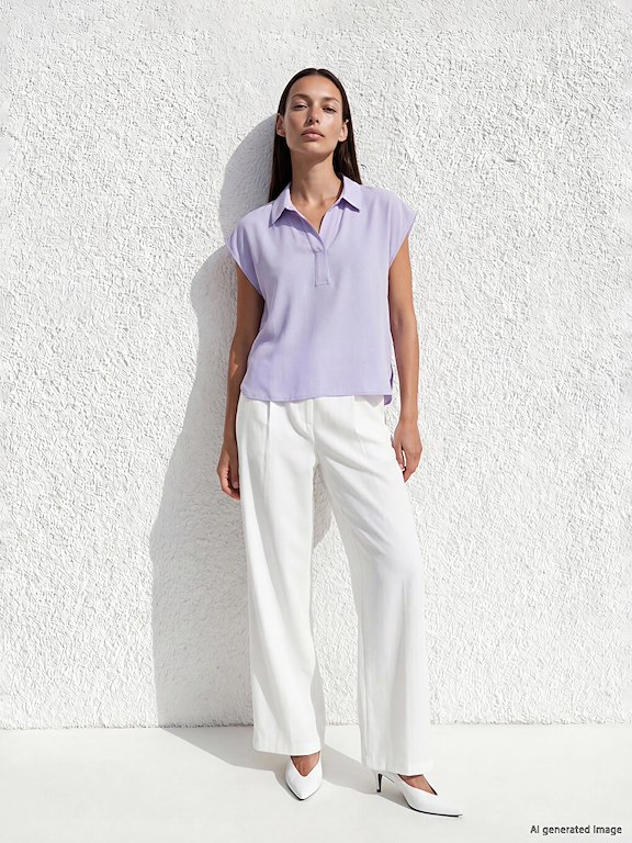LCW STUDIO Bluza Sa Klasičnom Kragnom Od Modal Mešavine
