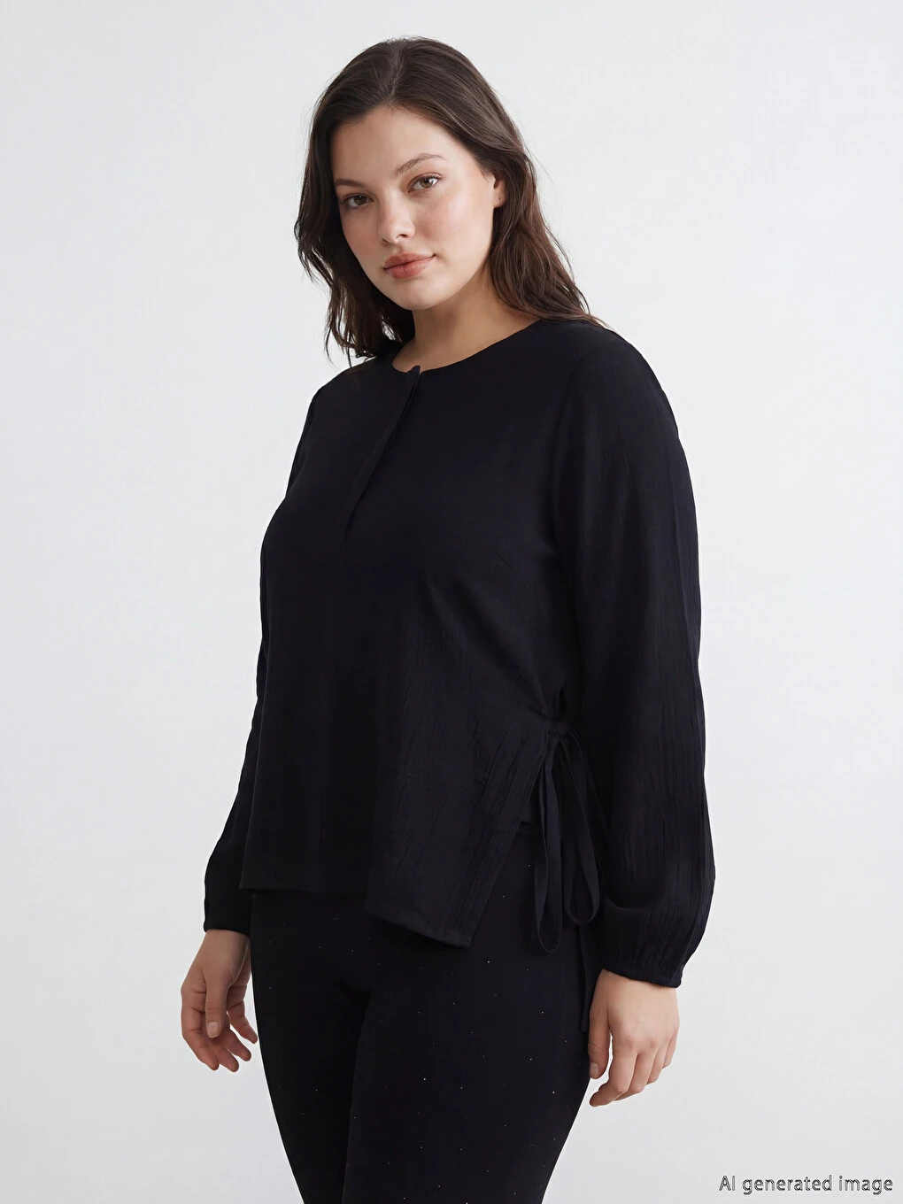 LCW EVERYDAY Bluza Sa Mašnom Oko Vrata