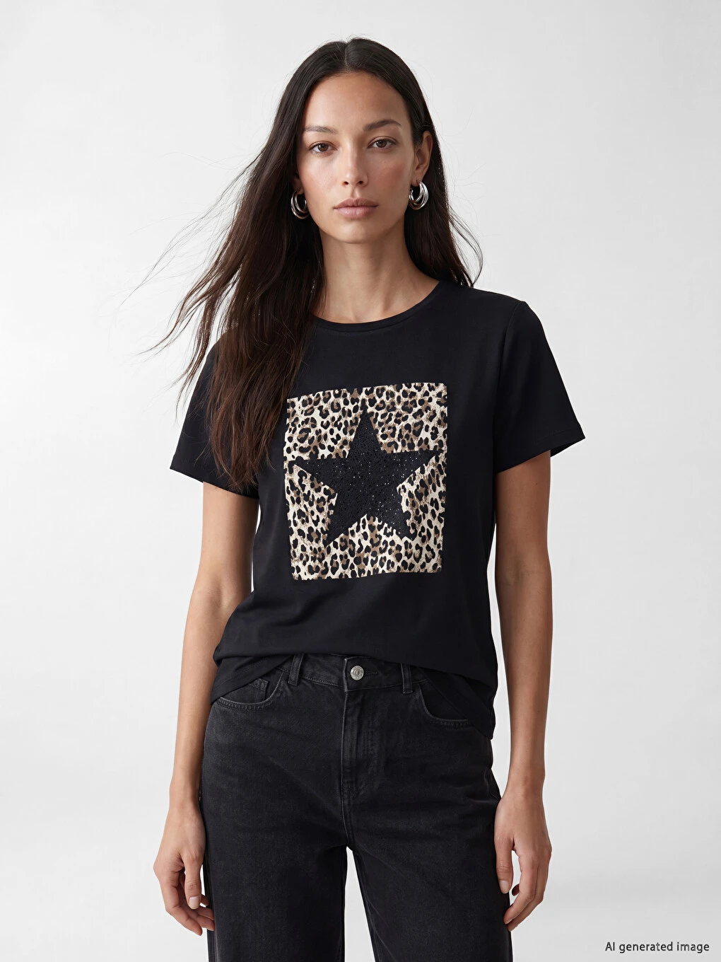 LCW EVERYDAY Bluza Sa Okruglim Izrezom Sa Uzorkom