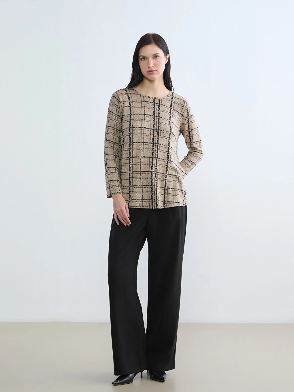LCW Grace Bluza Sa Okruglim Izrezom I Uzorkom