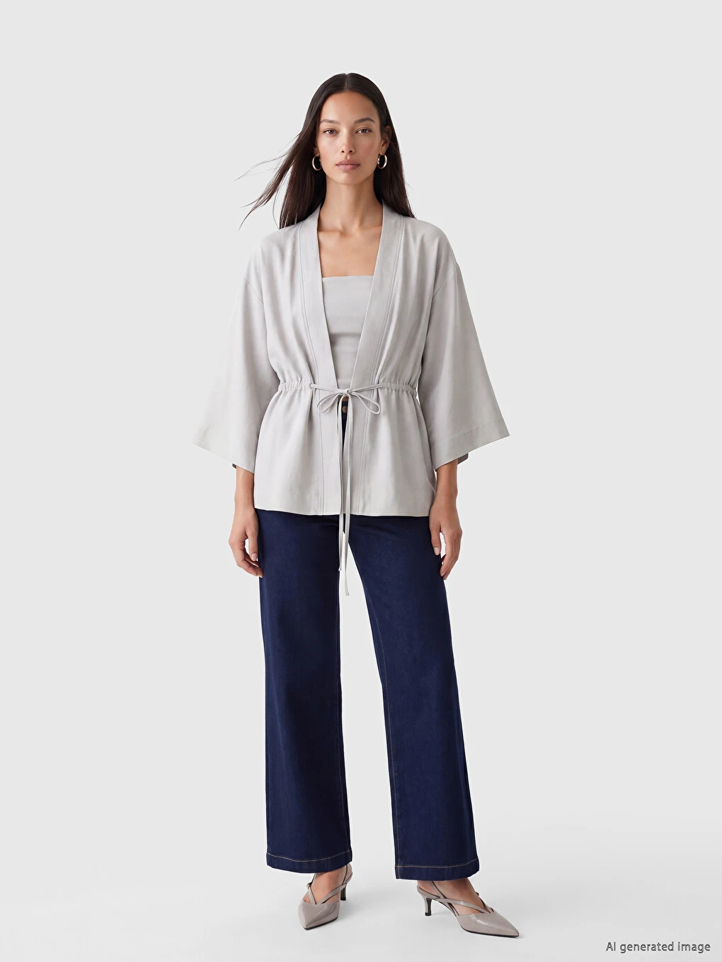 LCW EVERYDAY Ženski Kimono Sa Šal Kragnom