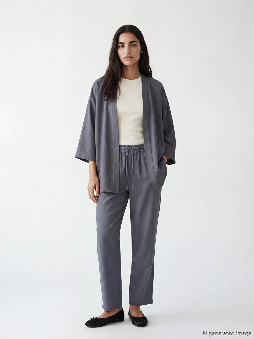 LC WAIKIKI Kimono Za Žene Sa Širokim Reverima I Oversize Krojem